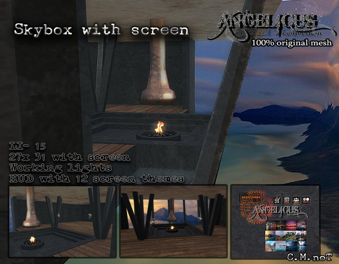 Second Life Marketplace - :ANGELICUS: Skybox with screen